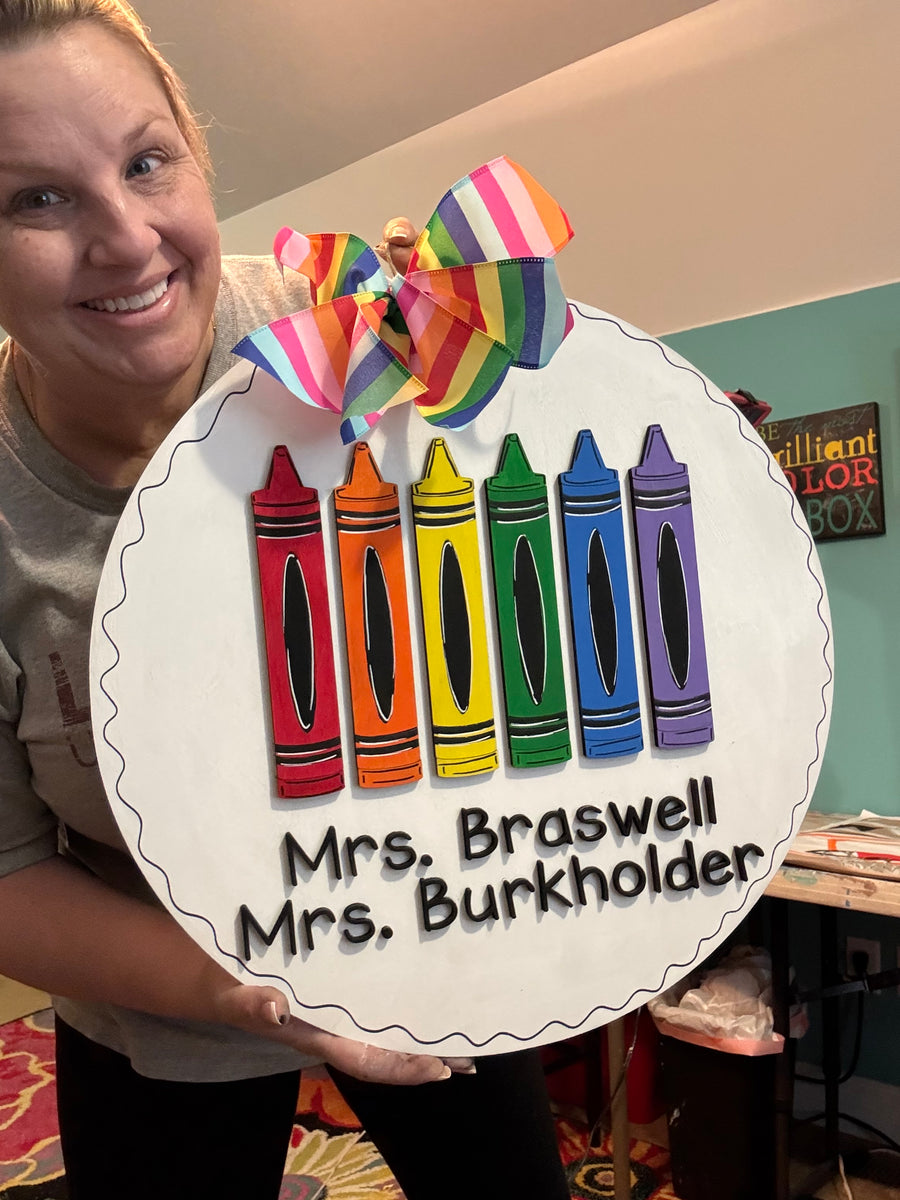 Crayon Door Hanger – Paint it up!