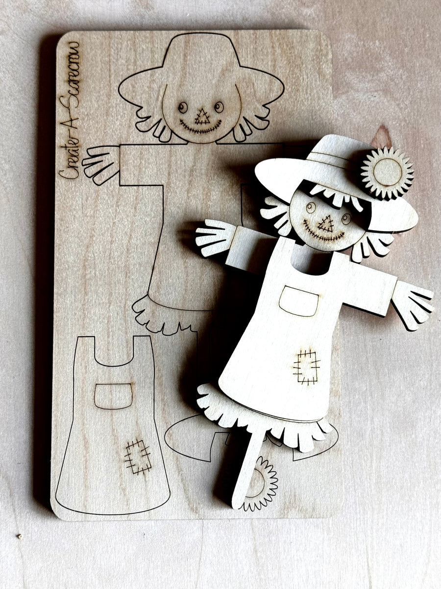 Fall Wooden Punch Card Crafts – Paint it up!