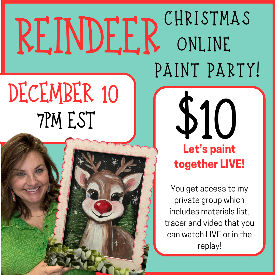 Reindeer Online Paint Party (REPLAY) – Paint it up!
