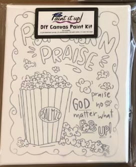 Psalm 22 Popcorn Praise Canvas – Paint it up!