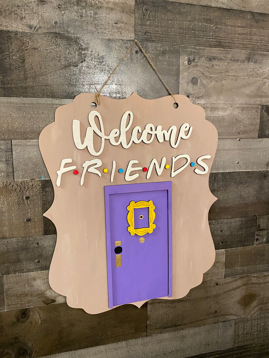 Friends Door Wooden Door Hanger – Paint it up!